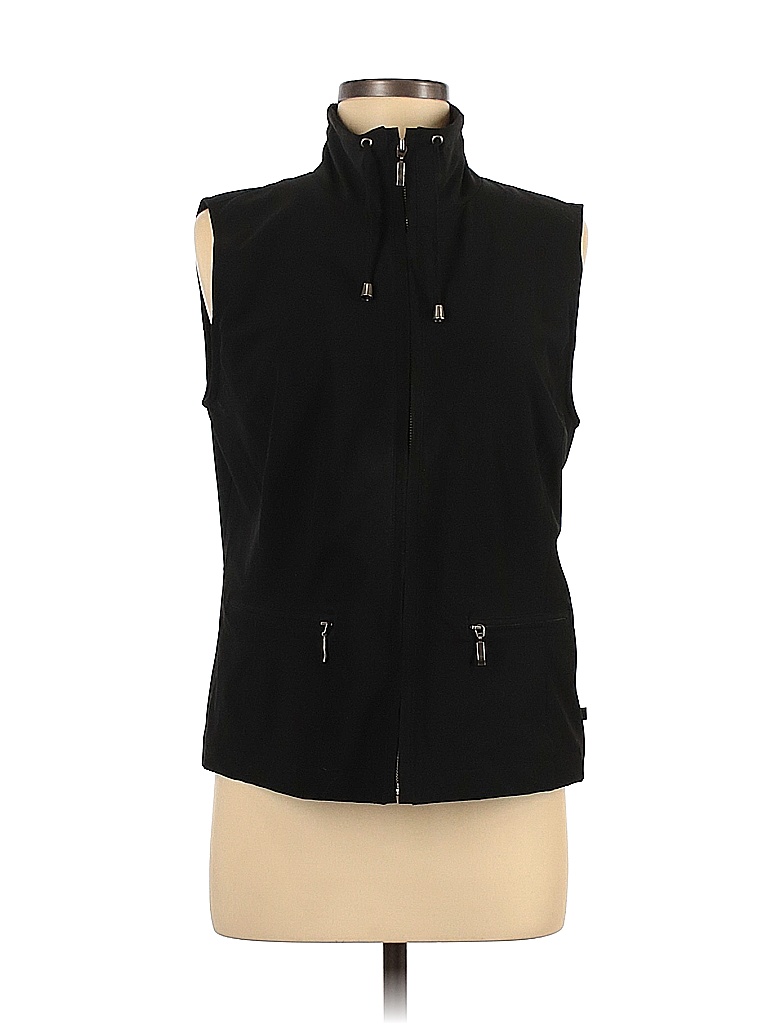 Zenergy by Chico's Solid Black Vest Size Med (1) - 77% off | thredUP