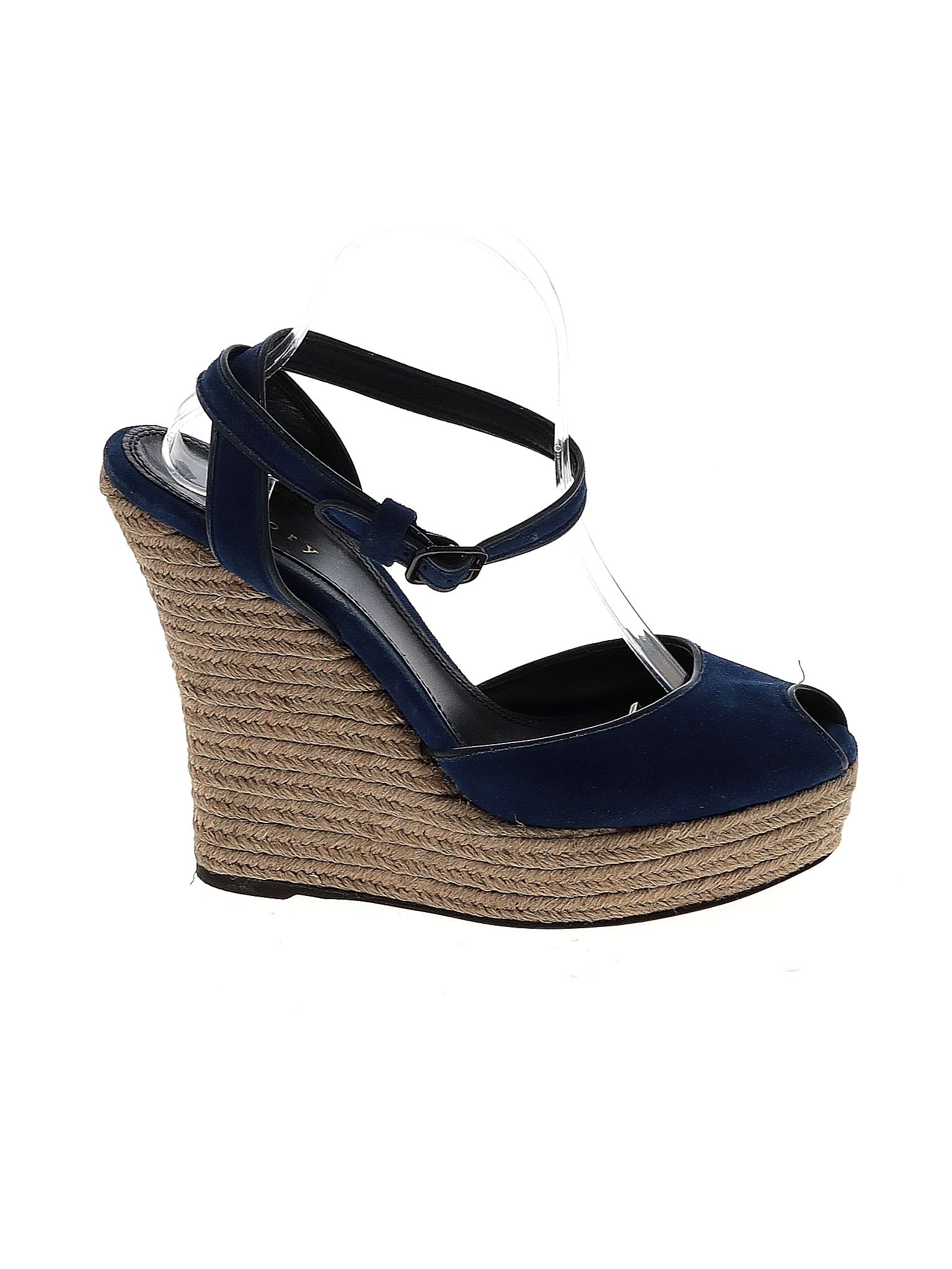 Theory Solid Navy Blue Wedges Size 40 (EU) - 93% off | thredUP