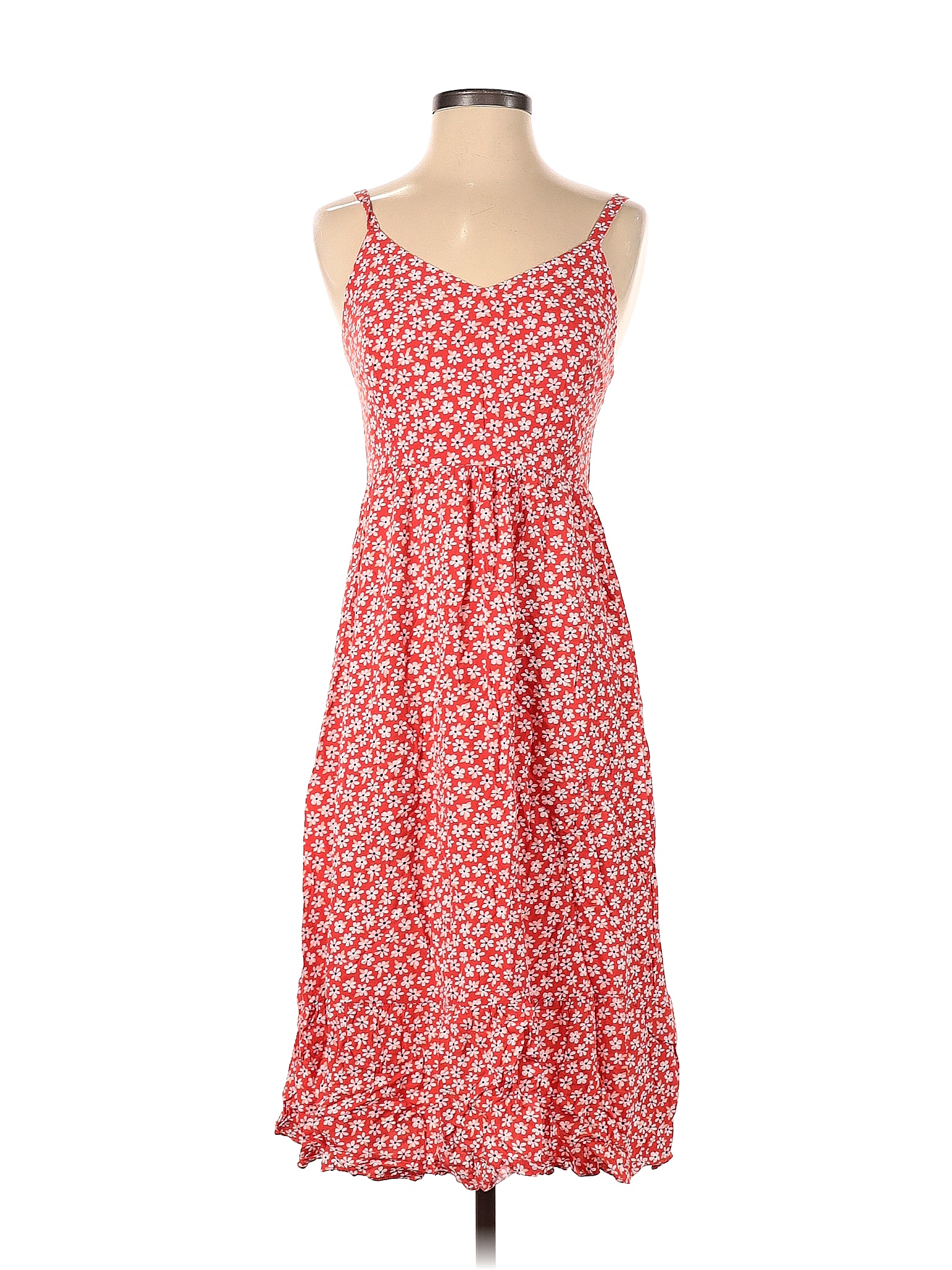Old Navy 100 Viscose Rayon Pink Red Casual Dress Size S 48 Off
