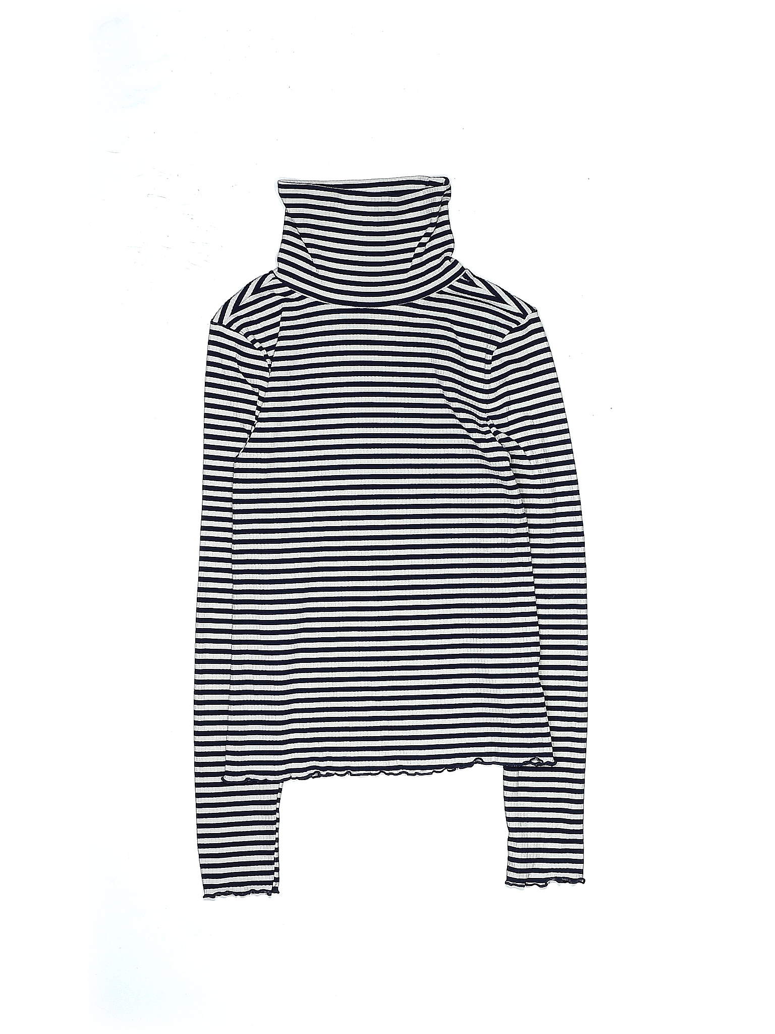 Epic Threads Stripes White Long Sleeve Turtleneck Size M (Youth) - 75% ...