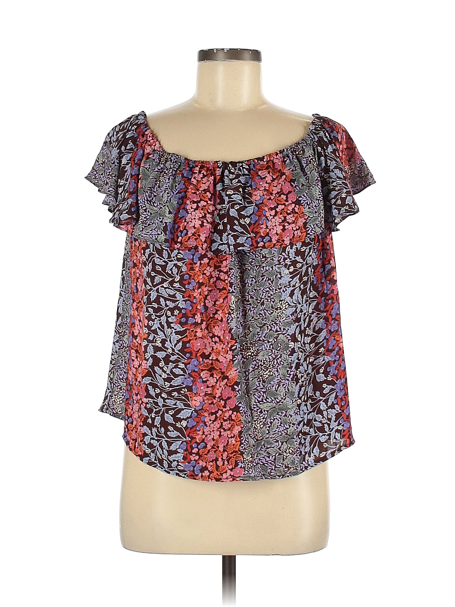 Maeve 100% Polyester Floral Pink Sleeveless Blouse Size M - 87% off ...