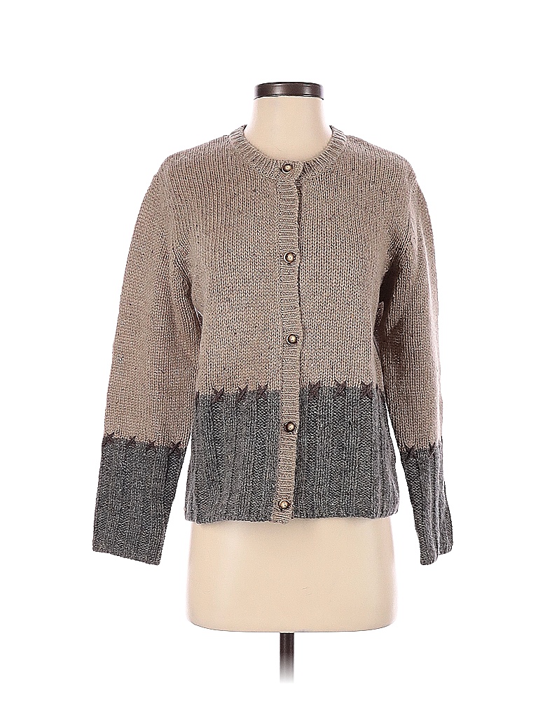 J Jill 100 Wool Solid Tan Wool Cardigan Size Xs 74 Off Thredup