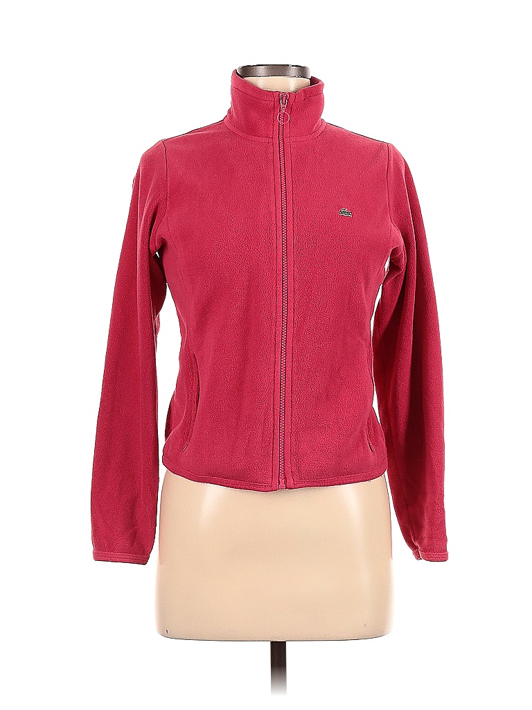 Lacoste Solid Red Pink Jacket Size 38 (EU) - 81% off | thredUP