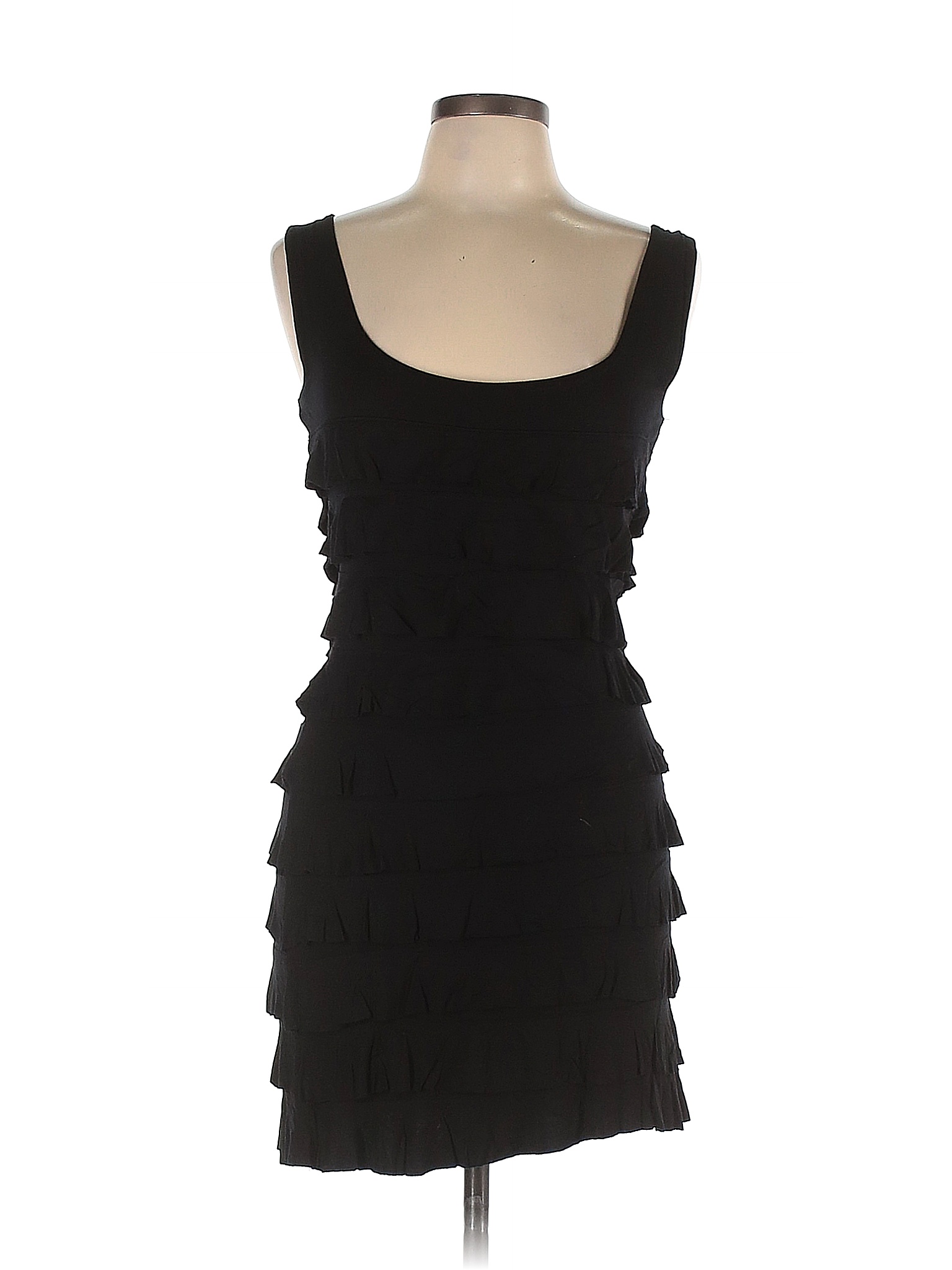 Mandee Solid Black Casual Dress Size L 76 Off Thredup