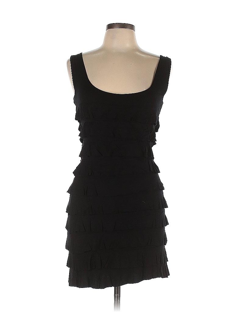 Mandee Solid Black Casual Dress Size L - 76% off | thredUP