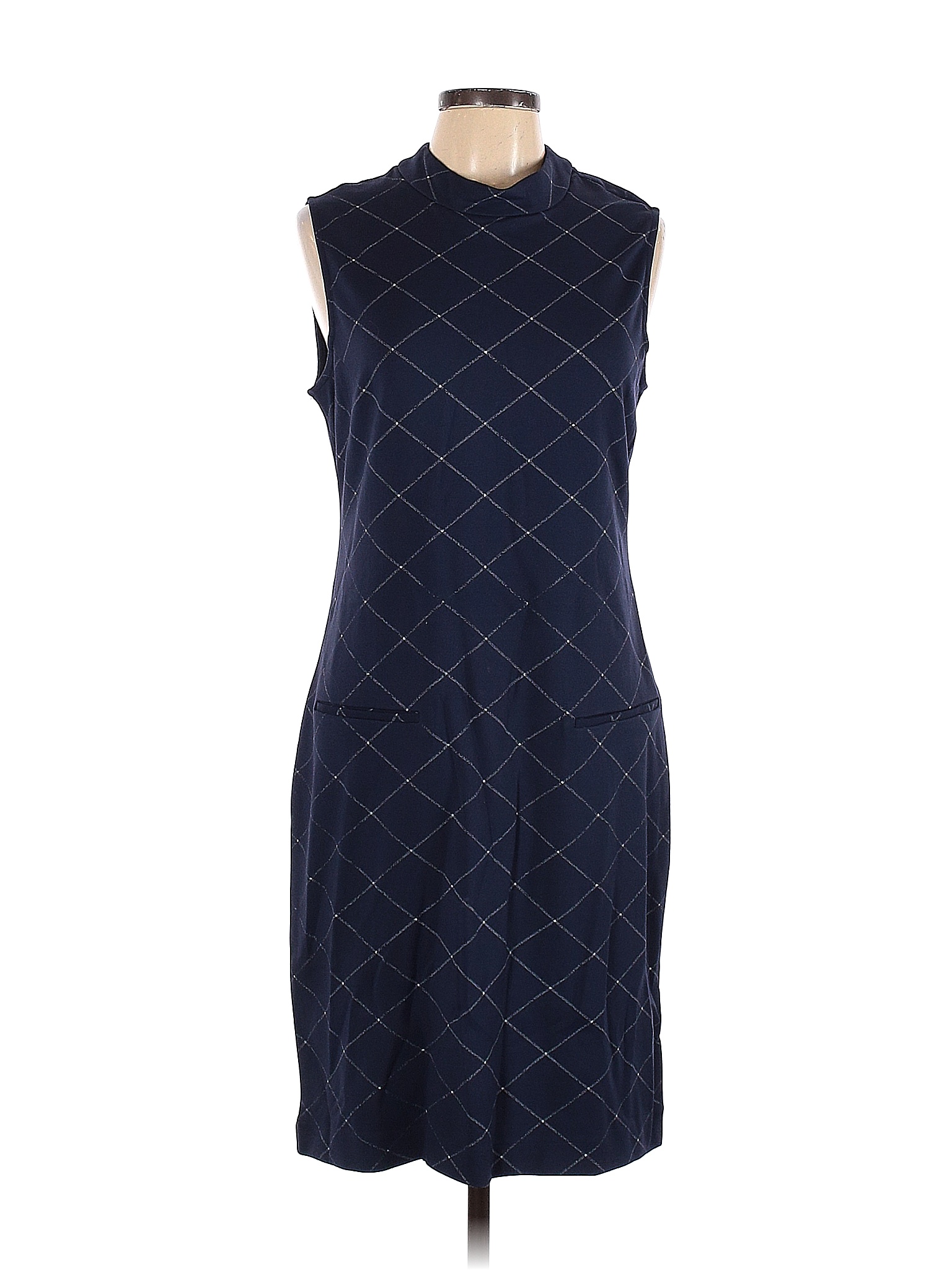 Sharagano Navy Blue Casual Dress Size 10 - 76% off | thredUP