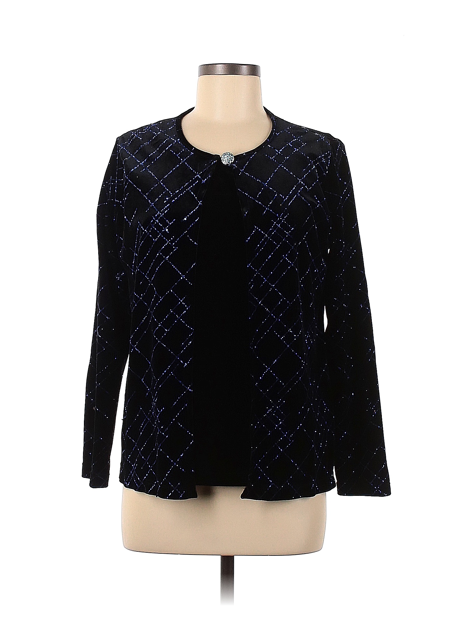 Notations Solid Black Long Sleeve Top Size M 55 Off Thredup