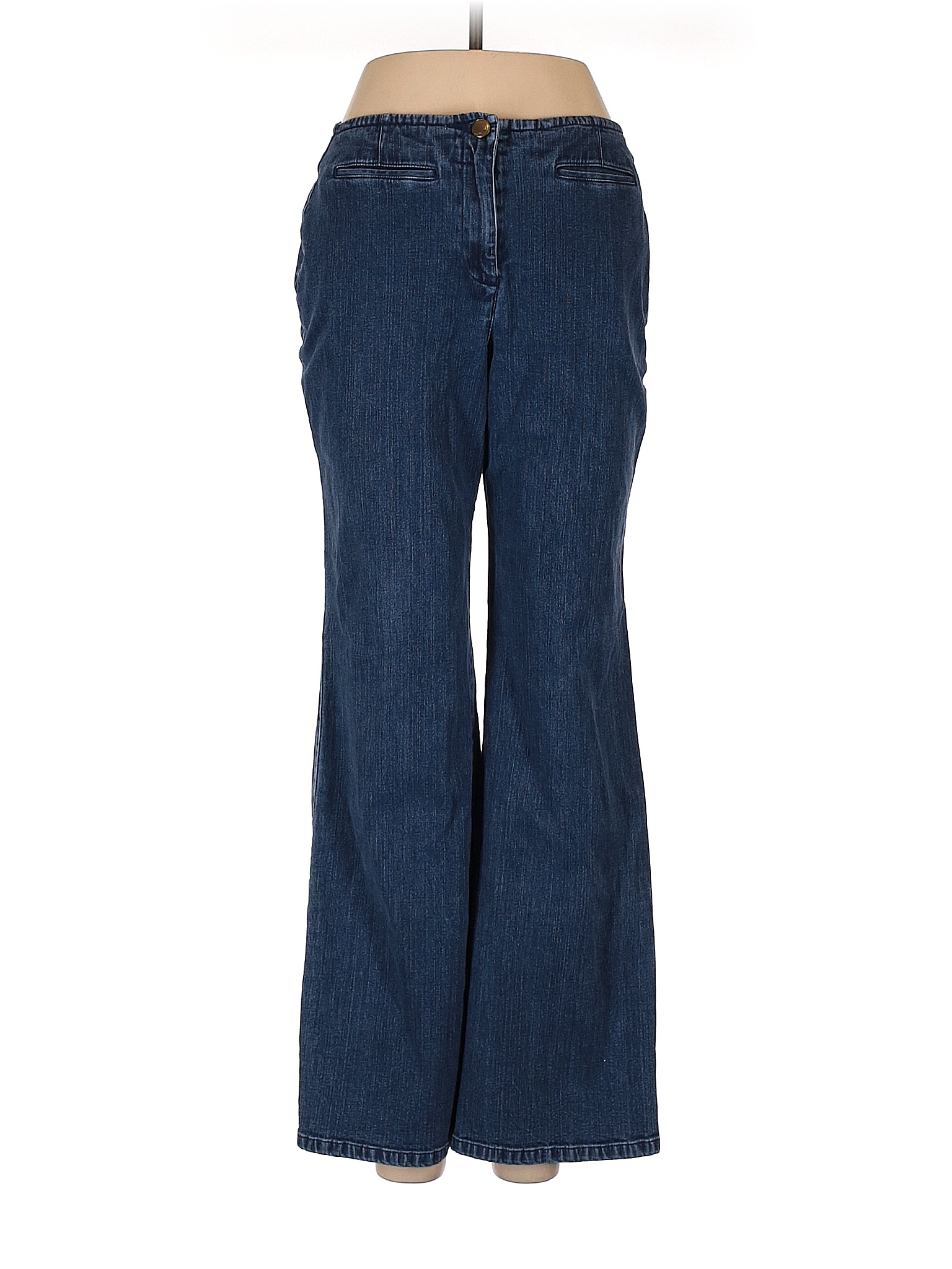 Talbots Solid Blue Jeans Size 4 - 91% off | thredUP