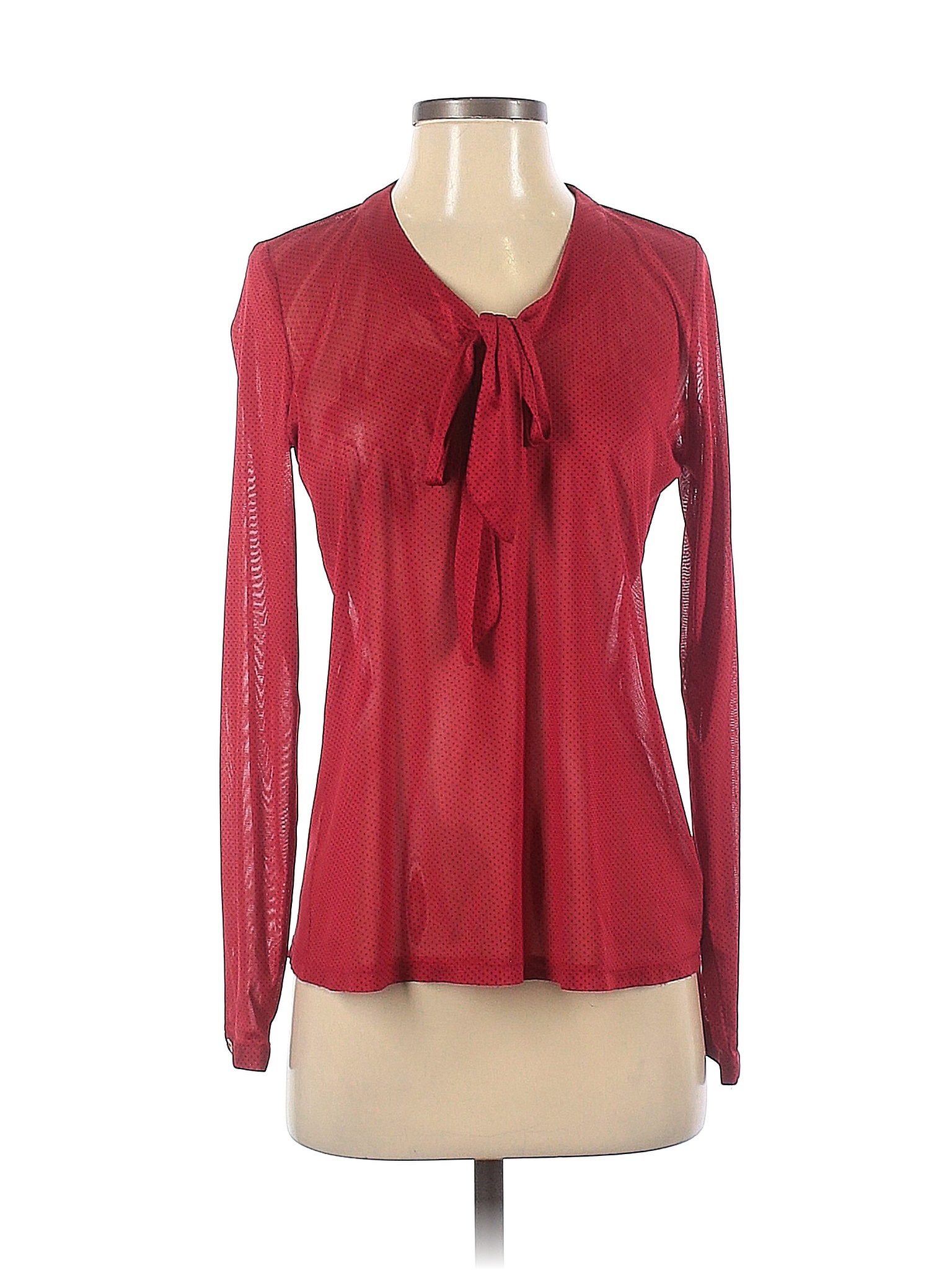 The Limited 100% Polyester Colored Red Long Sleeve Top Size S - 87% off ...
