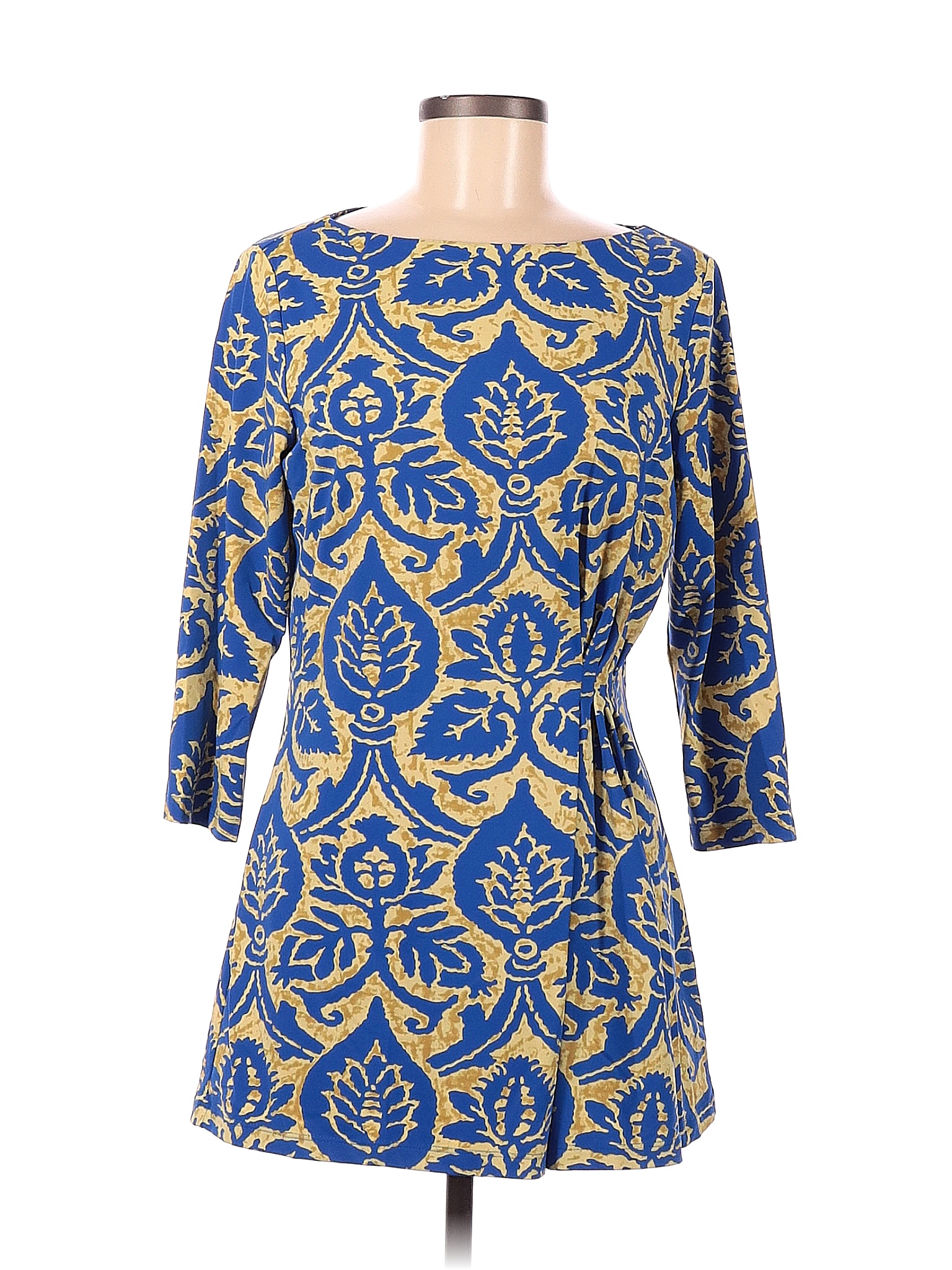 J. McLaughlin Blue 3/4 Sleeve Top Size M - 75% off | thredUP