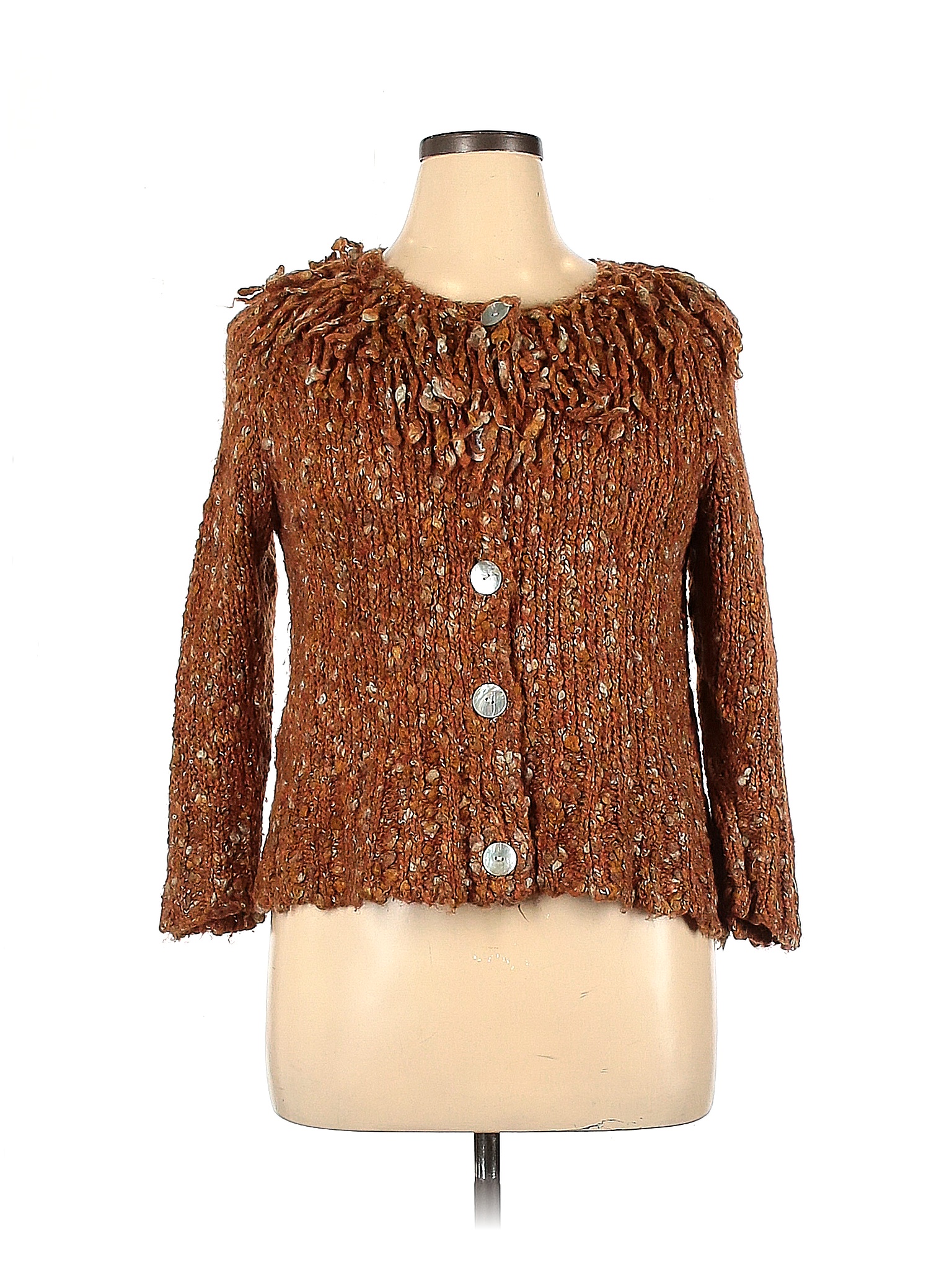 Ruby Rd. Brown Tan Cardigan Size XL - 68% off | thredUP