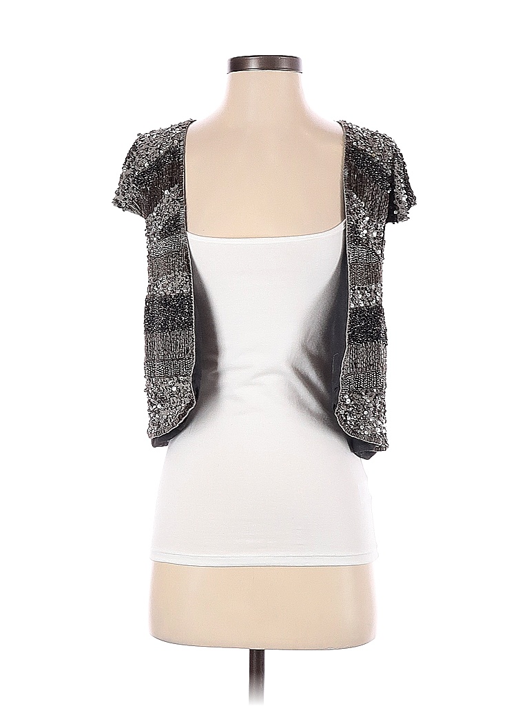 Zara Silver Shrug Size S - 52% off | ThredUp