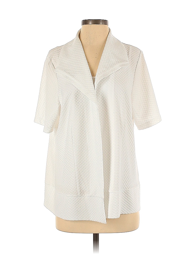 TanJay Solid Ivory White Cardigan Size L - 68% off | thredUP