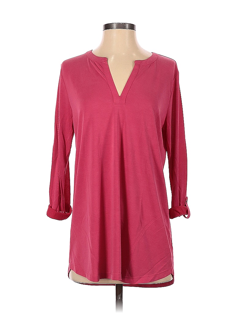 J.Jill Solid Pink Long Sleeve Top Size S - 91% off | thredUP