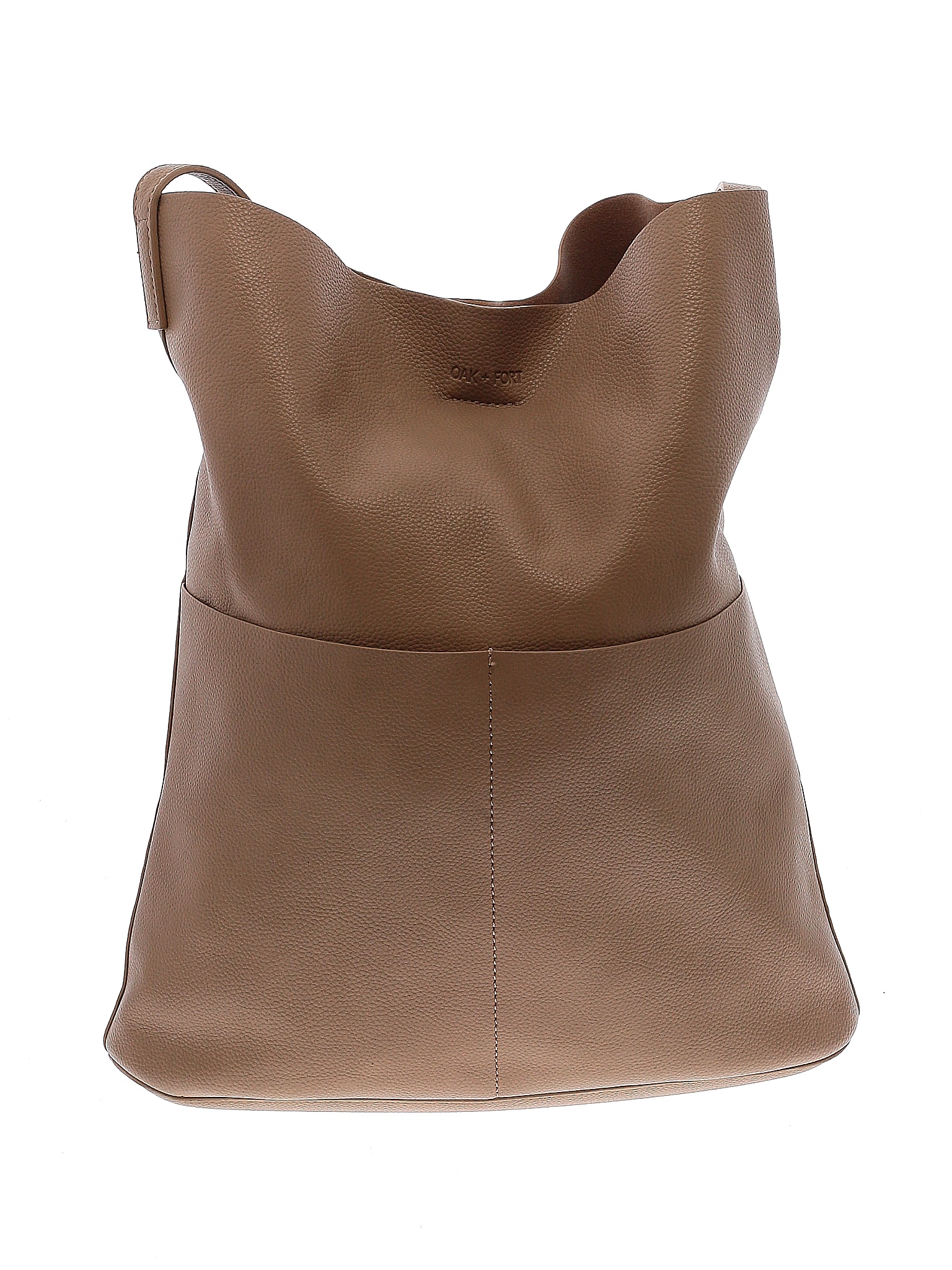 OAK + FORT Solid Brown Tan Tote One Size - 64% off | thredUP