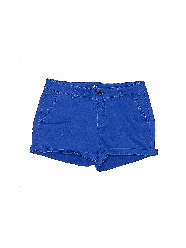 a.n.a. A New Approach Solid Blue Khaki Shorts Size 6 - 65% off | thredUP