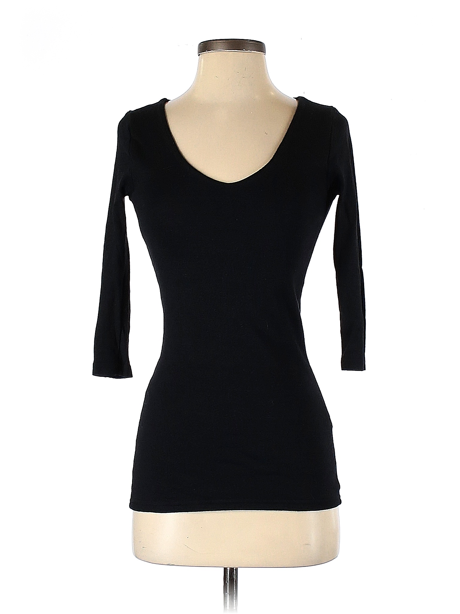 Michael Stars Solid Black 3/4 Sleeve T-Shirt Size Sm (0) - 79% off ...