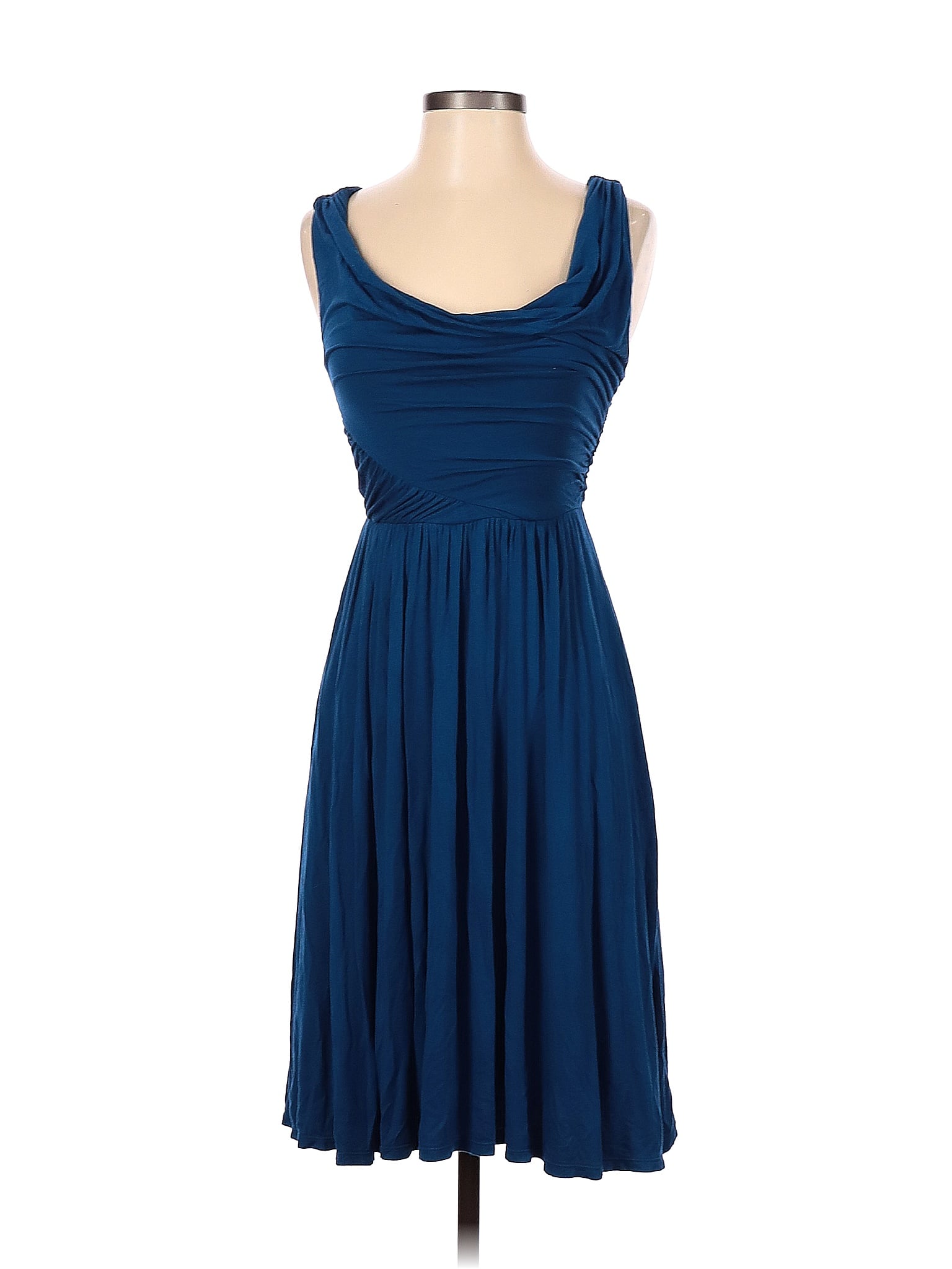 Deletta Solid Blue Casual Dress Size S - 73% off | thredUP