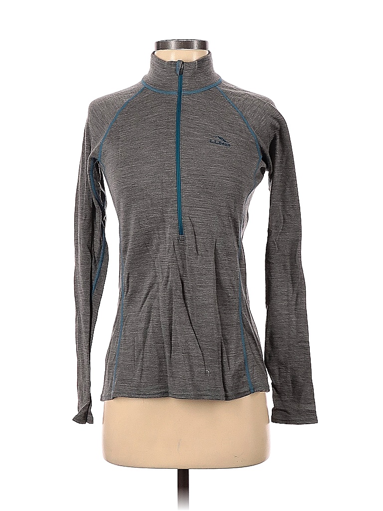L.L.Bean 100% Merino Wool Gray Track Jacket Size XS - 42% off | thredUP