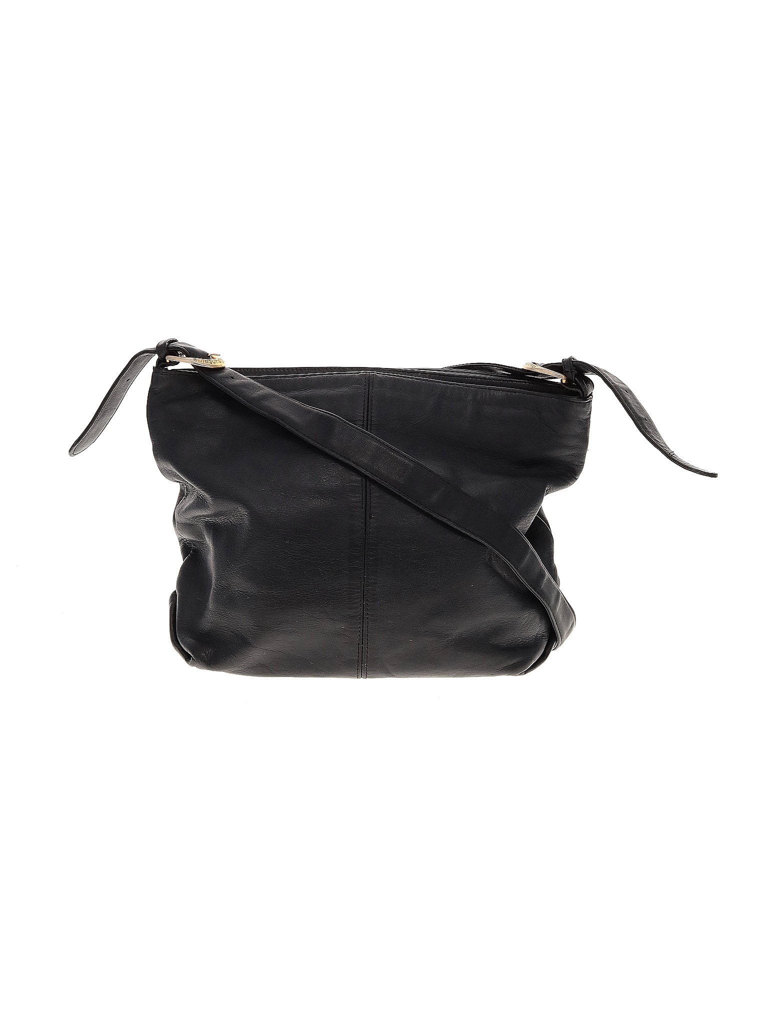 Stone Mountain Solid Black Leather Crossbody Bag One Size - 74% off ...