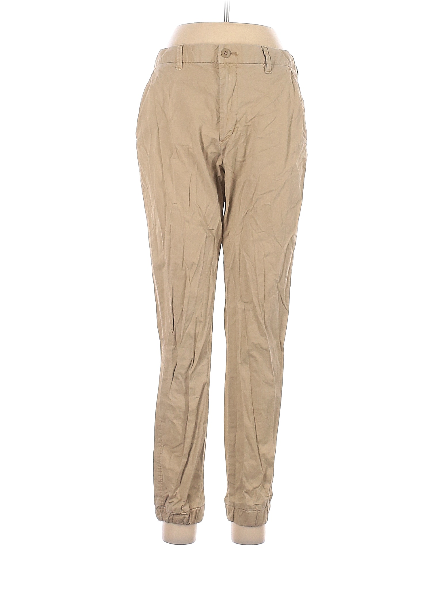 Uniqlo Solid Tan Khakis Size M - 66% off | thredUP