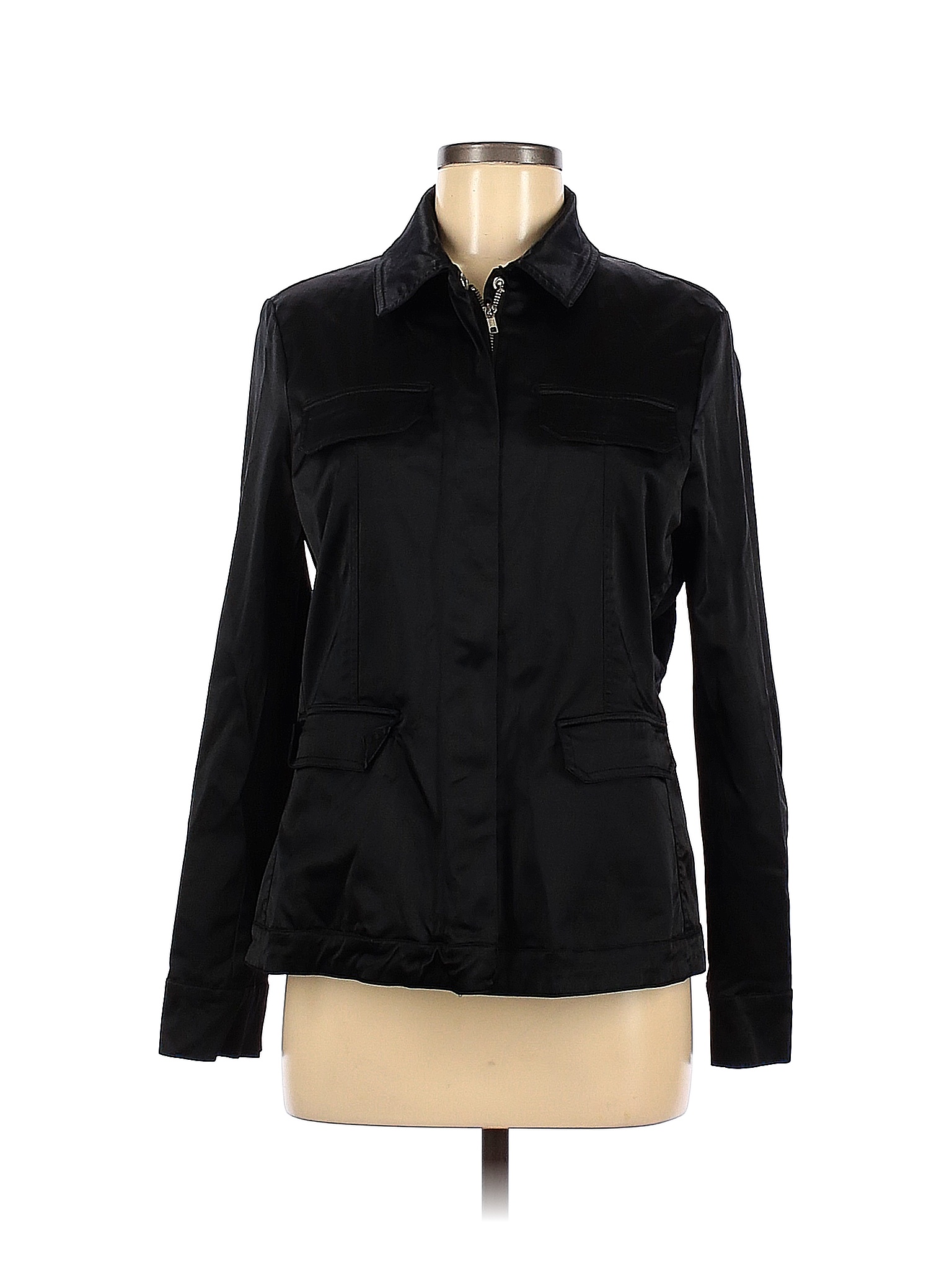 Susan Graver Solid Black Jacket Size M - 83% off | thredUP