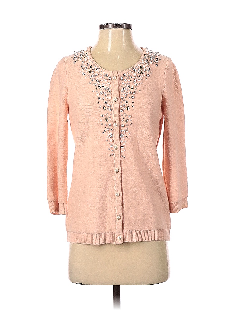 Boston Proper Solid Pink Cardigan Size S - 81% off | thredUP