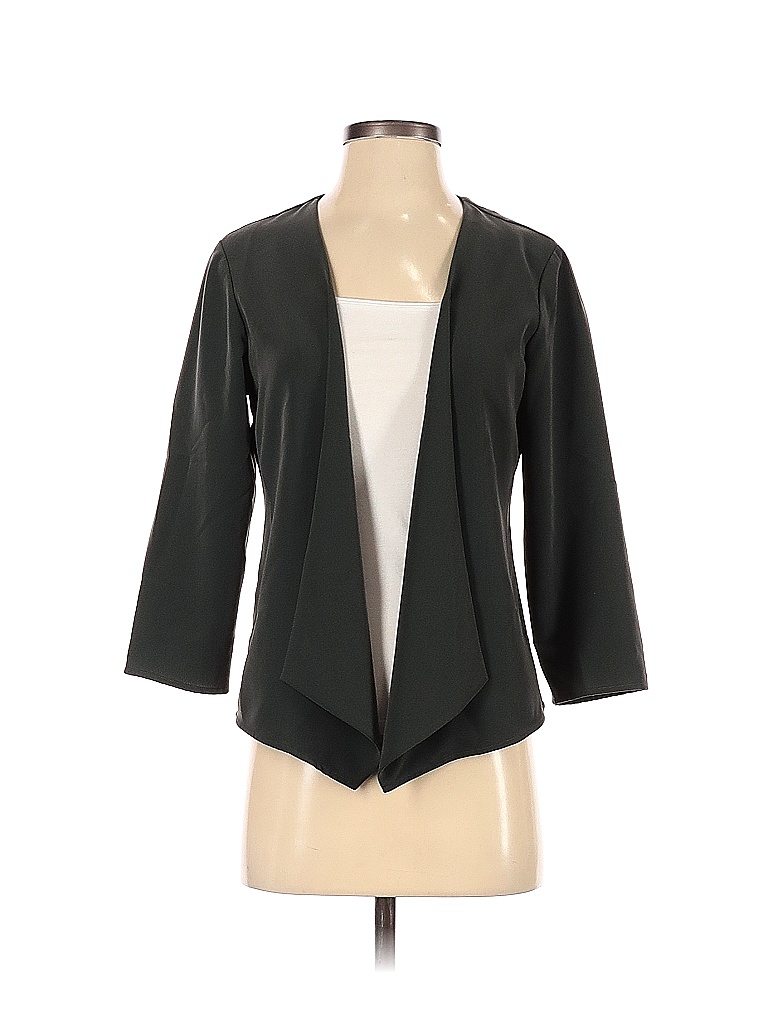 The Limited 100% Polyester Solid Black Green Jacket Size S - 86% off ...