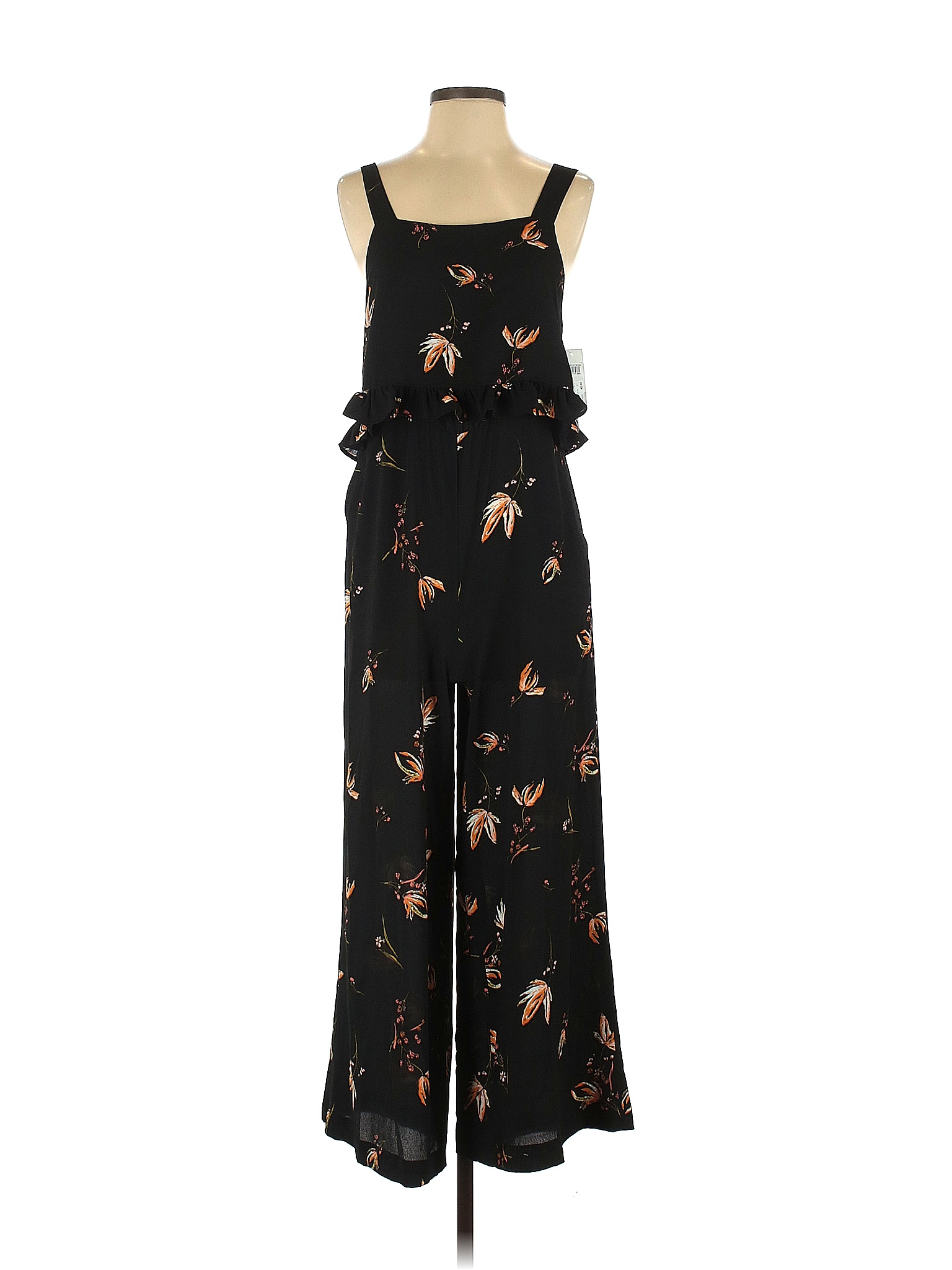 BP. Floral Black Jumpsuit Size S - 72% off | thredUP