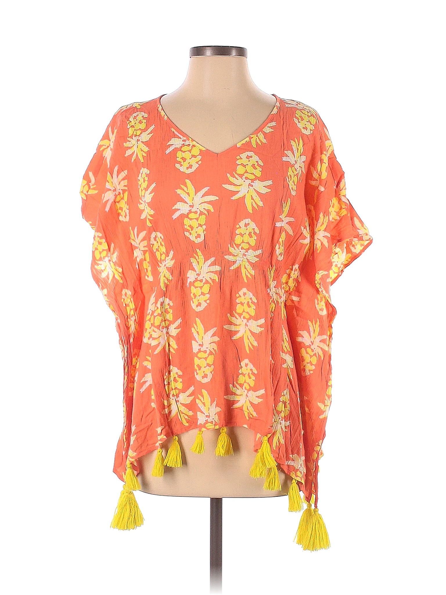 Crown & Ivy Floral Orange Swimsuit Cover Up Size XS - 68% off | thredUP
