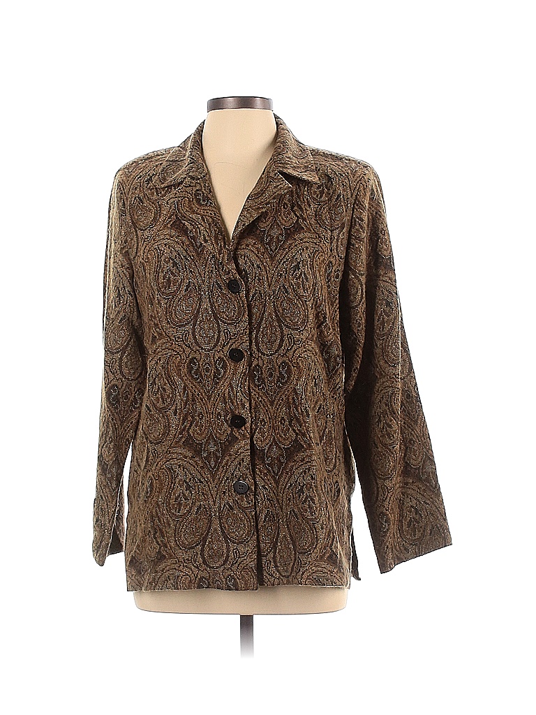 Sag Harbor 100% Acrylic Paisley Colored Tan Jacket Size 10 - 65% off ...