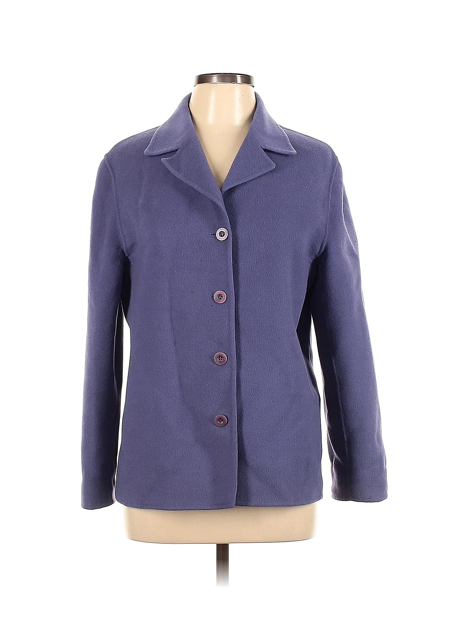 Talbots 100% Wool Solid Colored Blue Wool Blazer Size 10 - 83% off ...