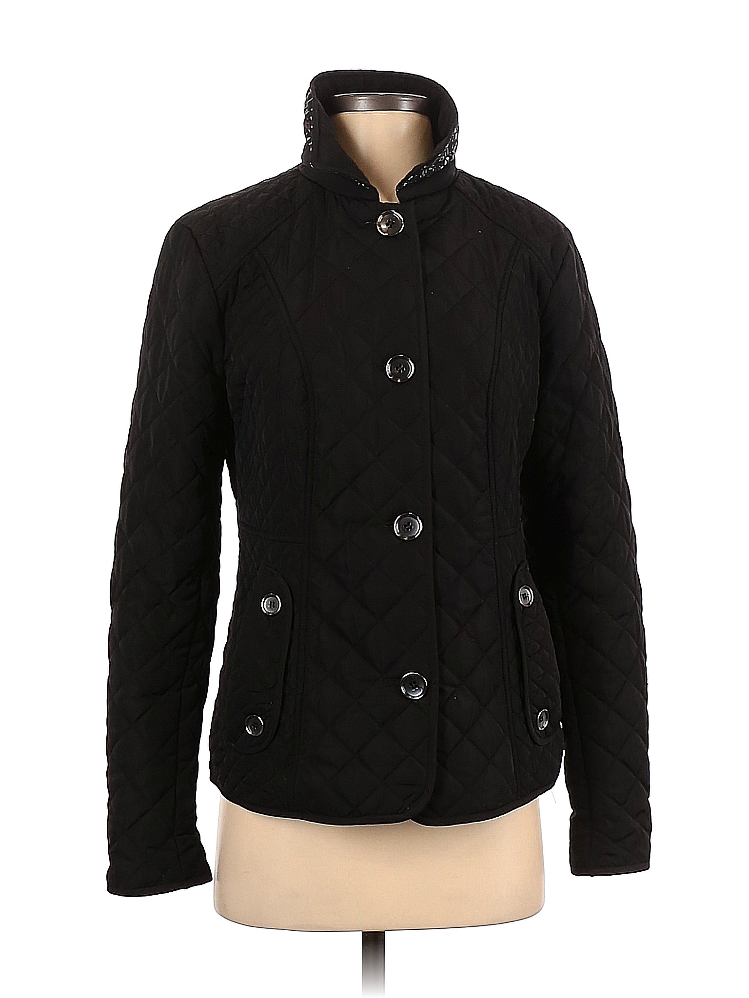 Market and Spruce 100% Polyester Solid Black Jacket Size XS - 78% off | thredUP