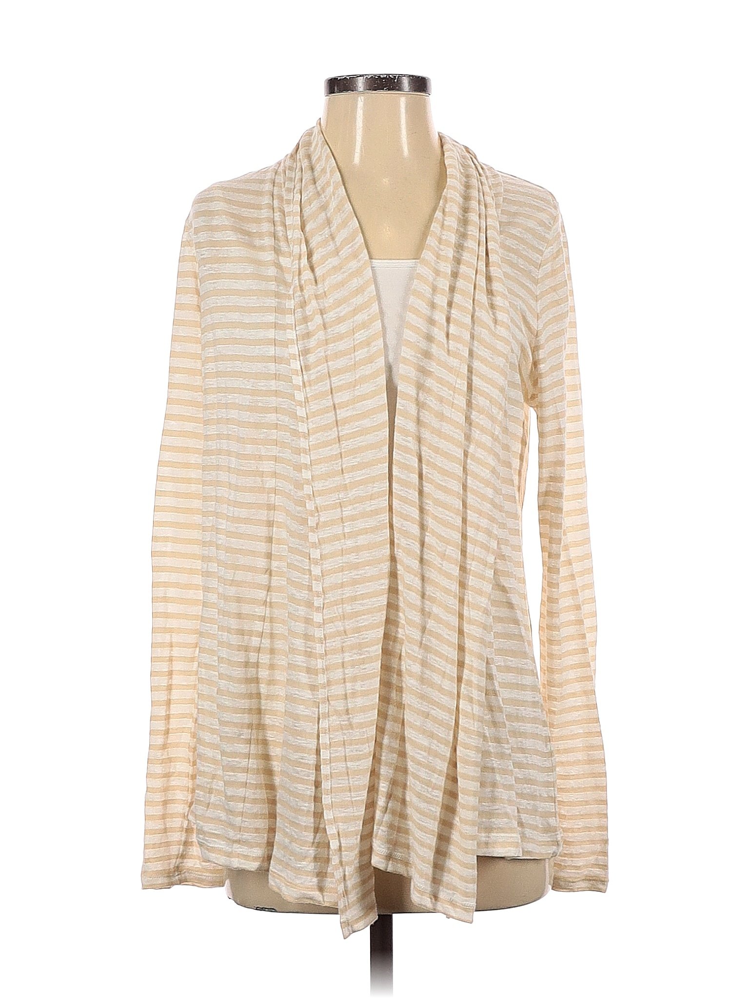Banana Republic Stripes Color Block Tan Cardigan Size S - 84% off | thredUP