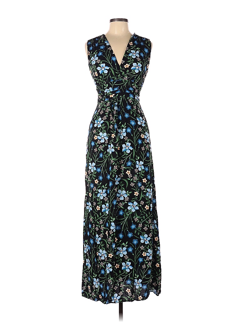 ModCloth 100% Rayon Floral Multi Color Black Casual Dress Size M - 57% ...