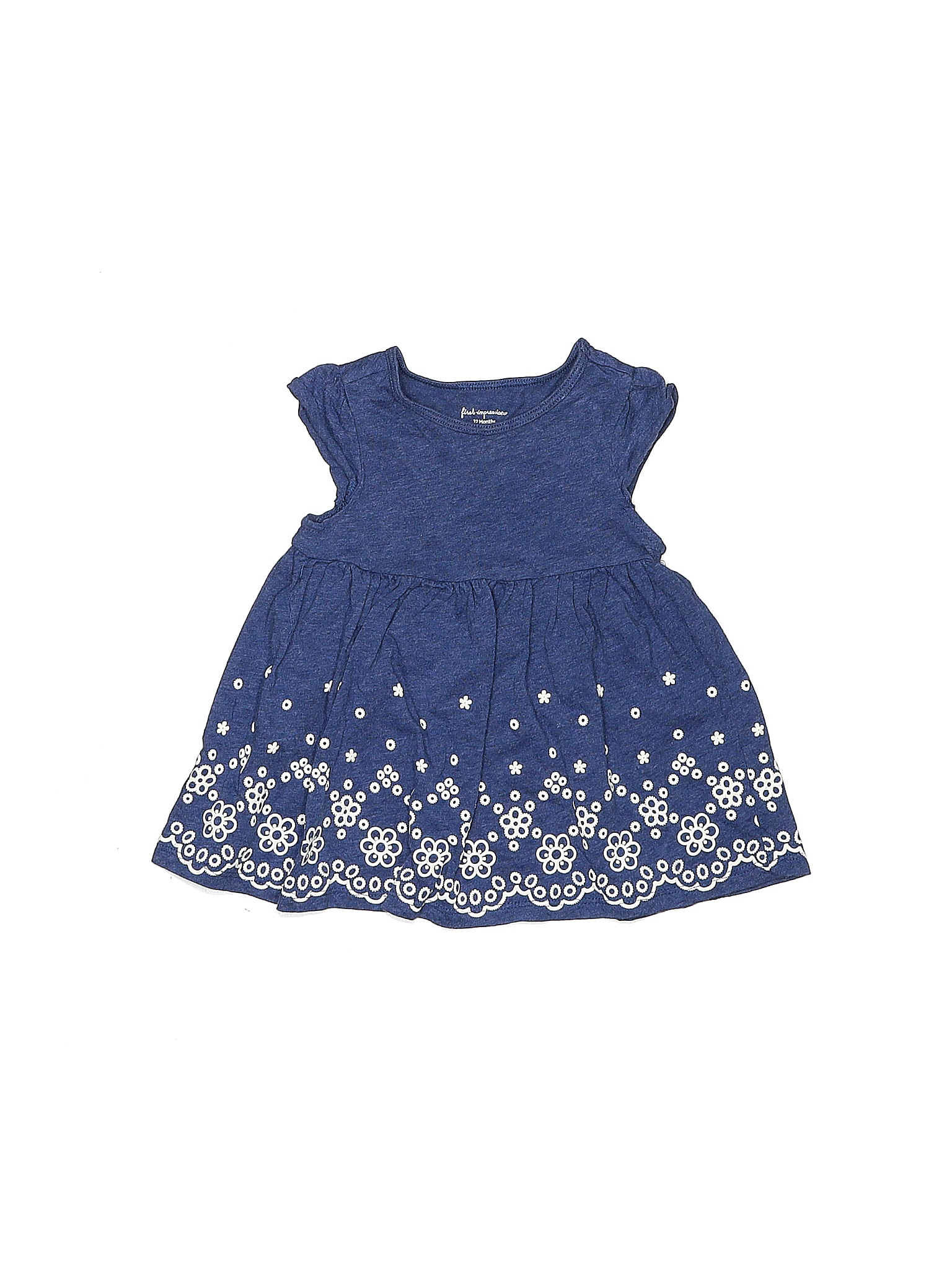 First Impressions 100% Cotton Blue Dress Size 12 mo - 75% off | thredUP
