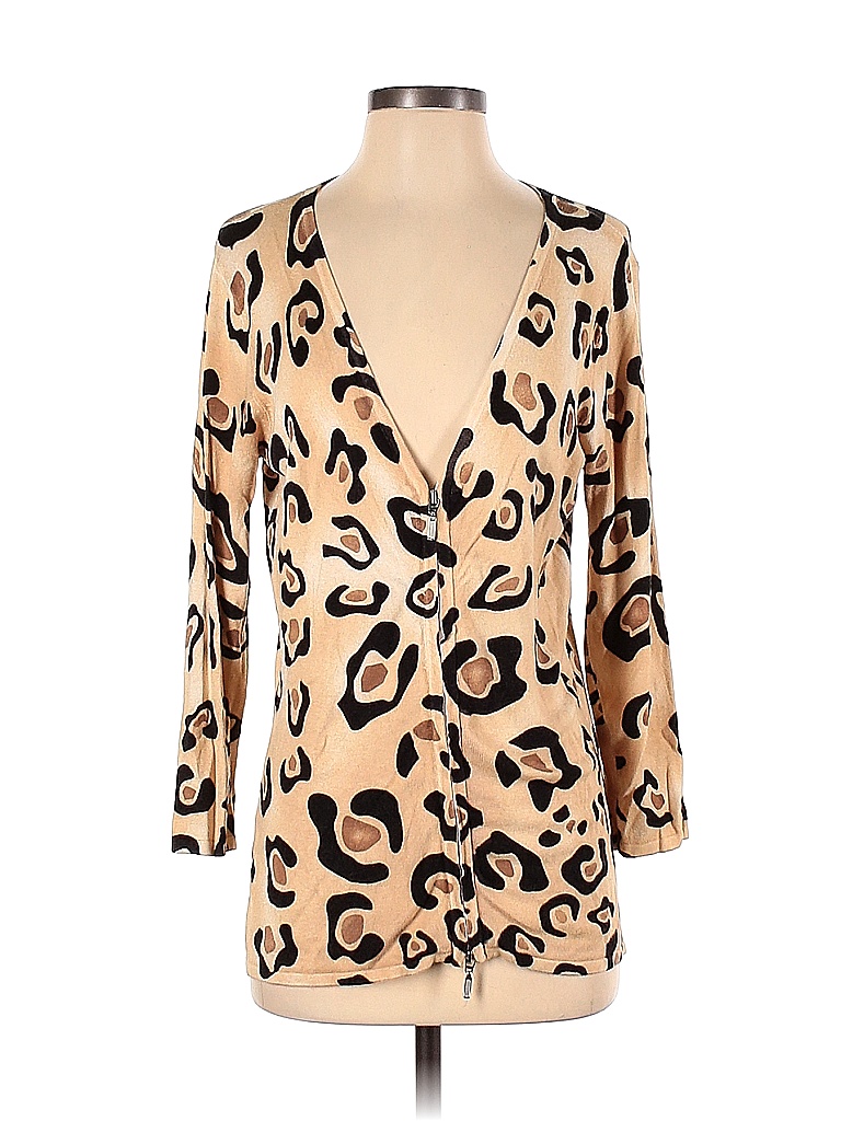 Boston Proper Color Block Tan Cardigan Size S - 81% off | thredUP