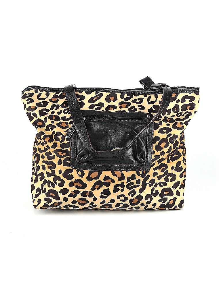 Tyler Rodan Animal Print Black Tan Tote One Size - 73% off | thredUP