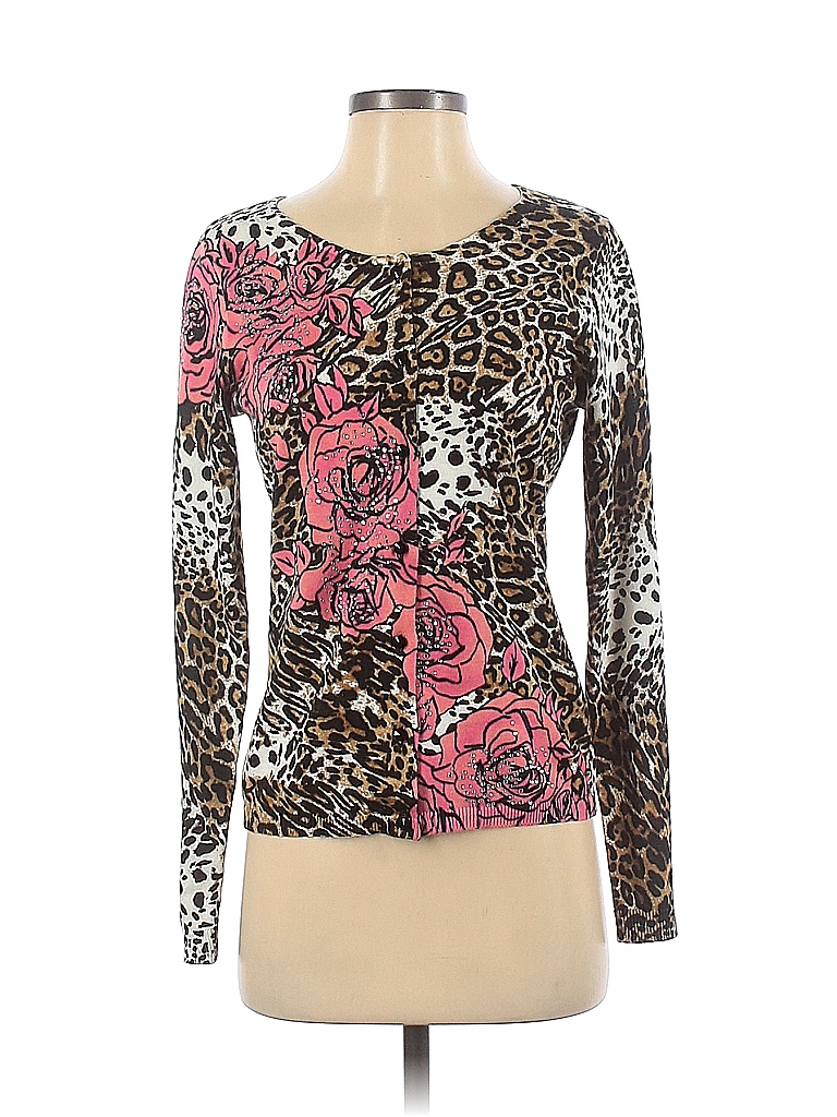 Boston Proper Color Block Multi Color Brown Cardigan Size S - 88% off ...