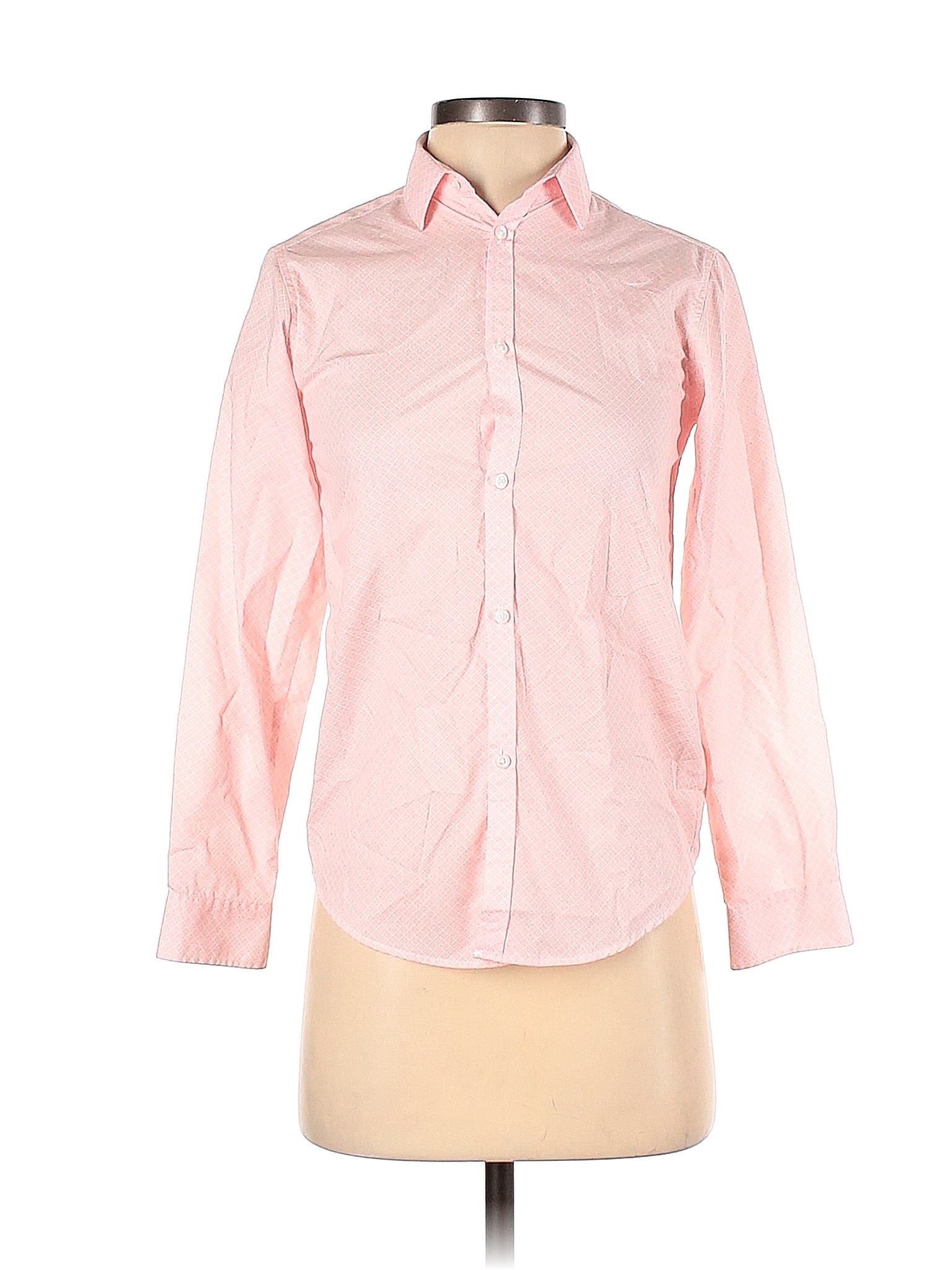 Van Heusen Solid Pink Long Sleeve Button-Down Shirt Size 12 - 78% off | thredUP