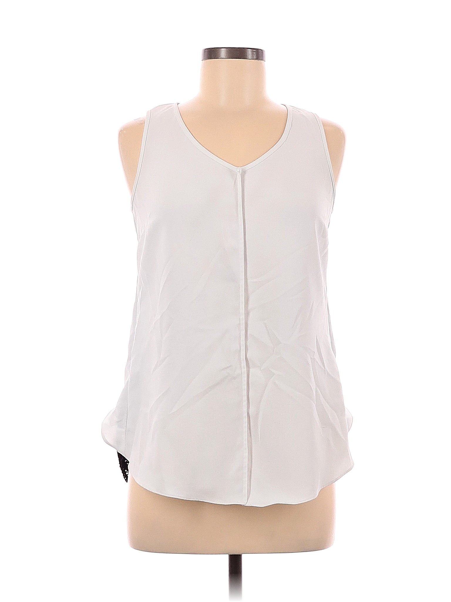 Cabi 100 Polyester Solid White Sleeveless Blouse Size Xs 69 Off