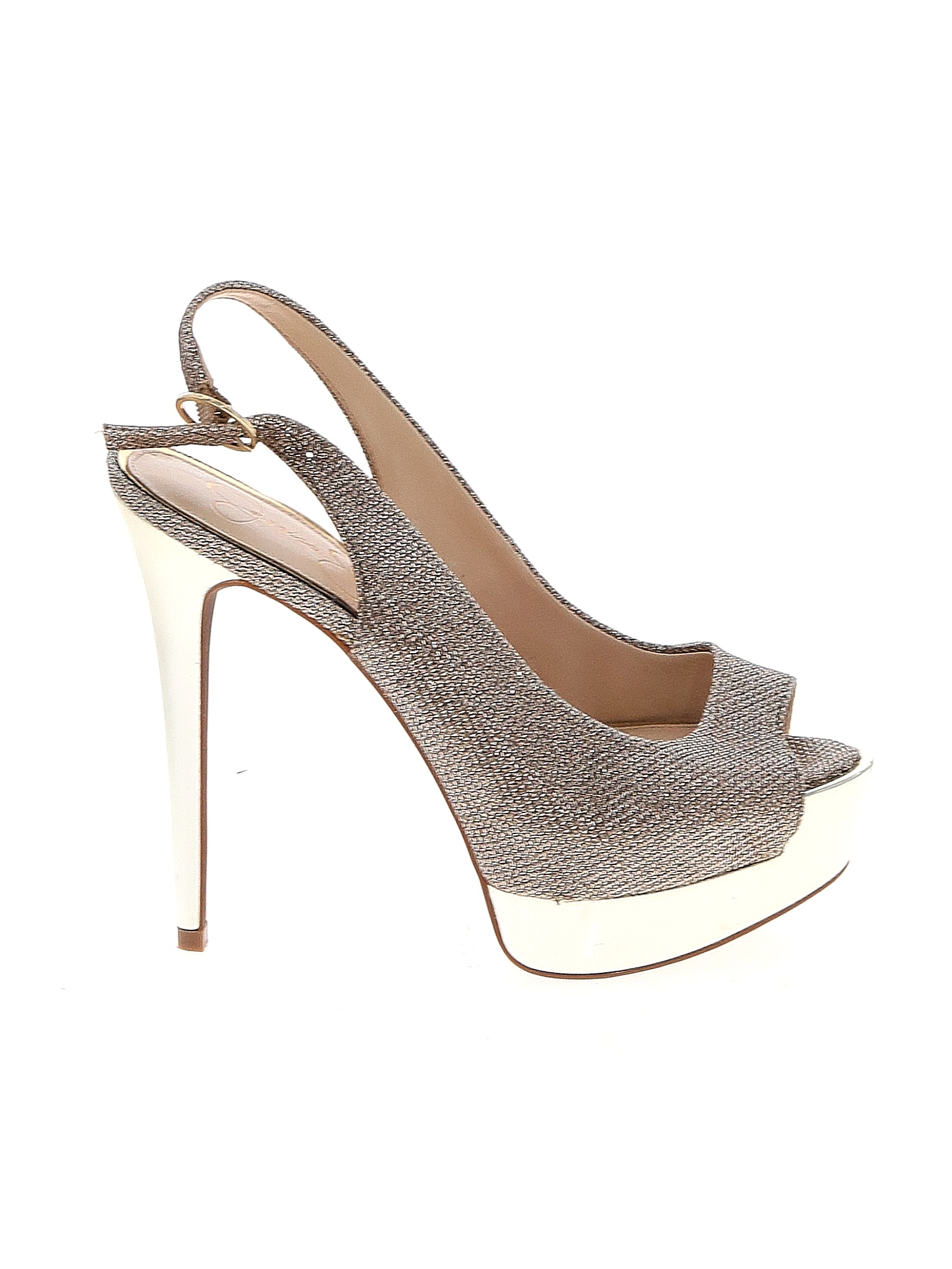 Jessica Simpson Metallic Gold Heels Size 8 1/2 - 83% off | thredUP