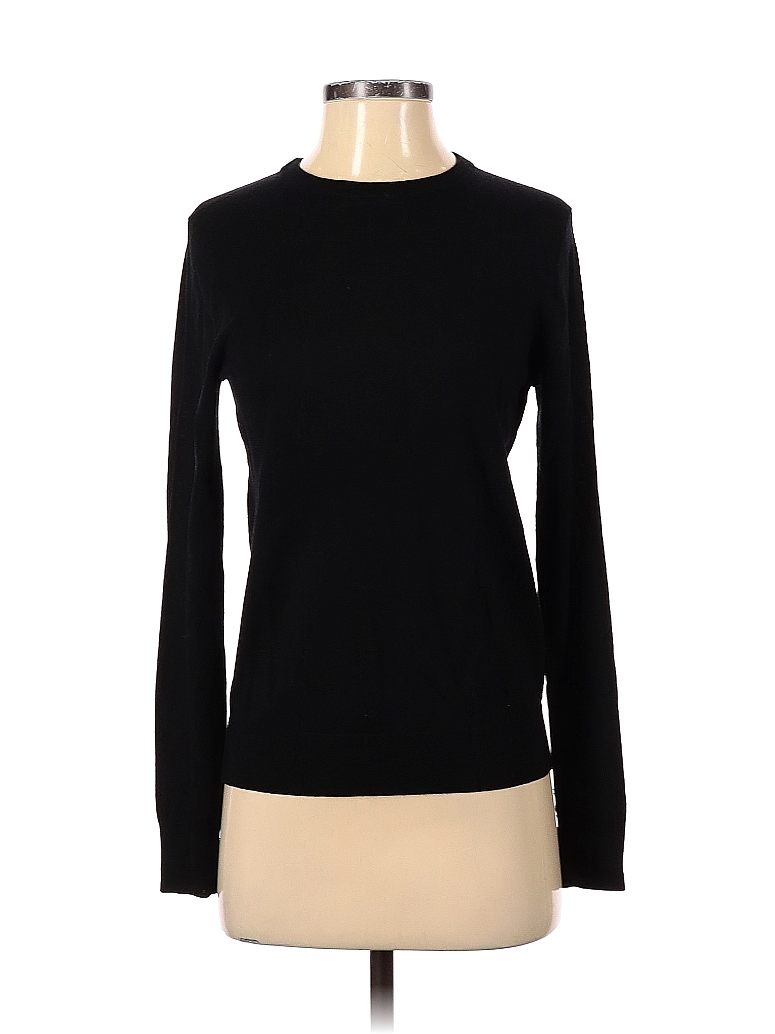 Uniqlo 100% Wool Solid Black Sweatshirt Size S - 59% off | thredUP