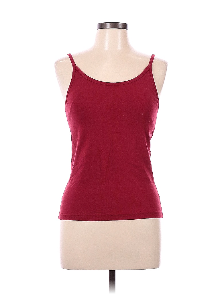 Assorted Brands Solid Maroon Red Tank Top Size L - 64% off | thredUP