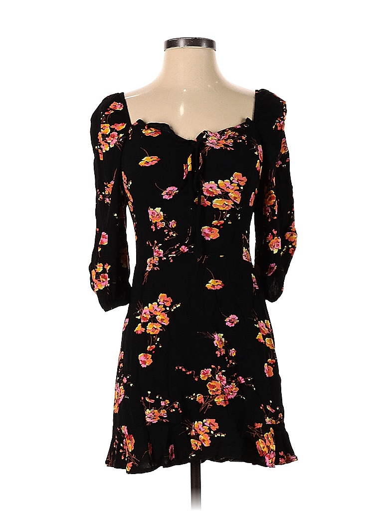 Leith 100% Rayon Black Casual Dress Size S - 88% off | ThredUp