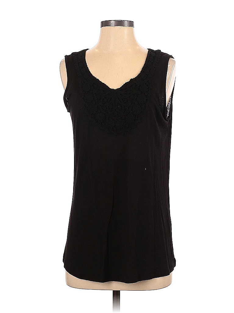 Notations 100% Rayon Black Sleeveless Top Size S - 57% off | thredUP