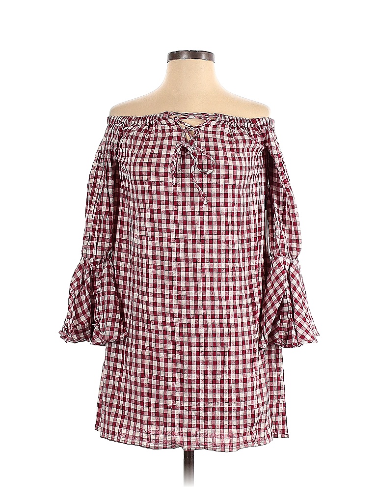 Capulet Checkered-gingham Multi Color Red Casual Dress Size S - 88% off ...