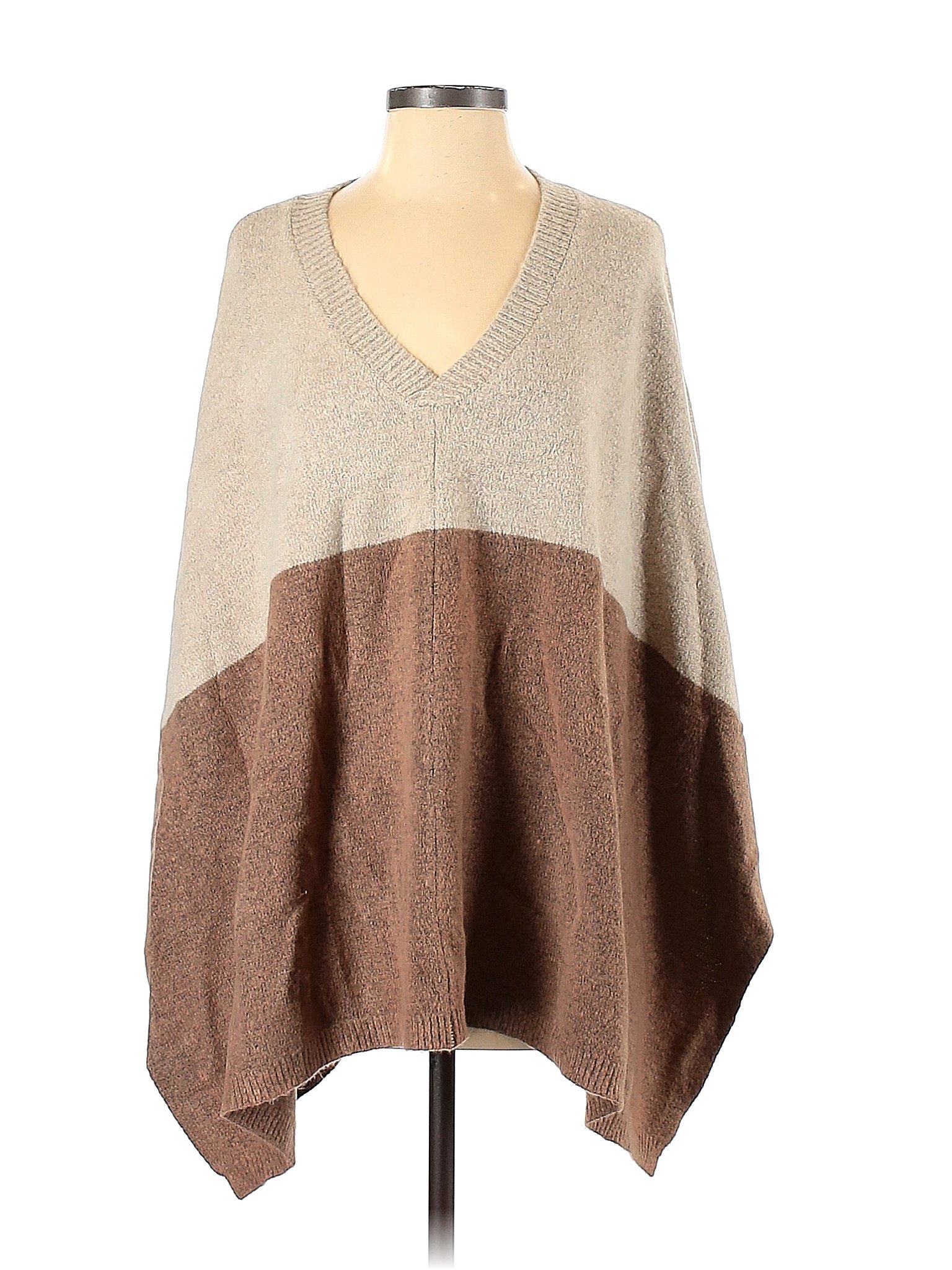 Mazik Solid Tan Brown Poncho Size Sm - Med - 67% off | thredUP