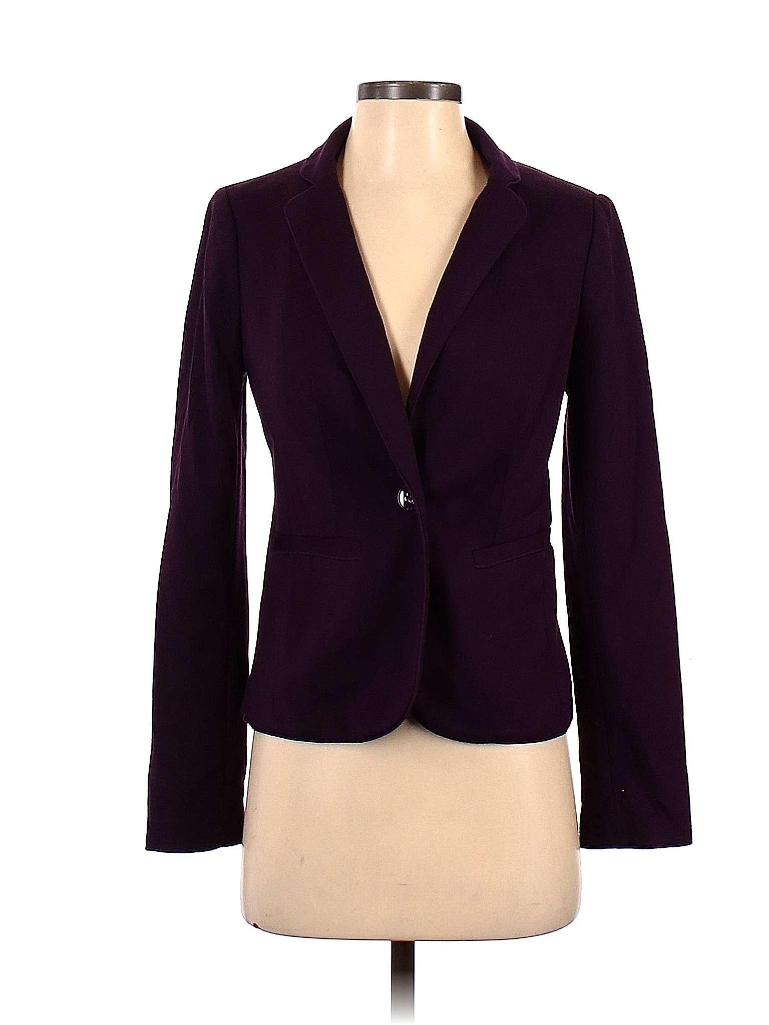The Limited Solid Colored Purple Blazer Size Xs 85 Off Thredup