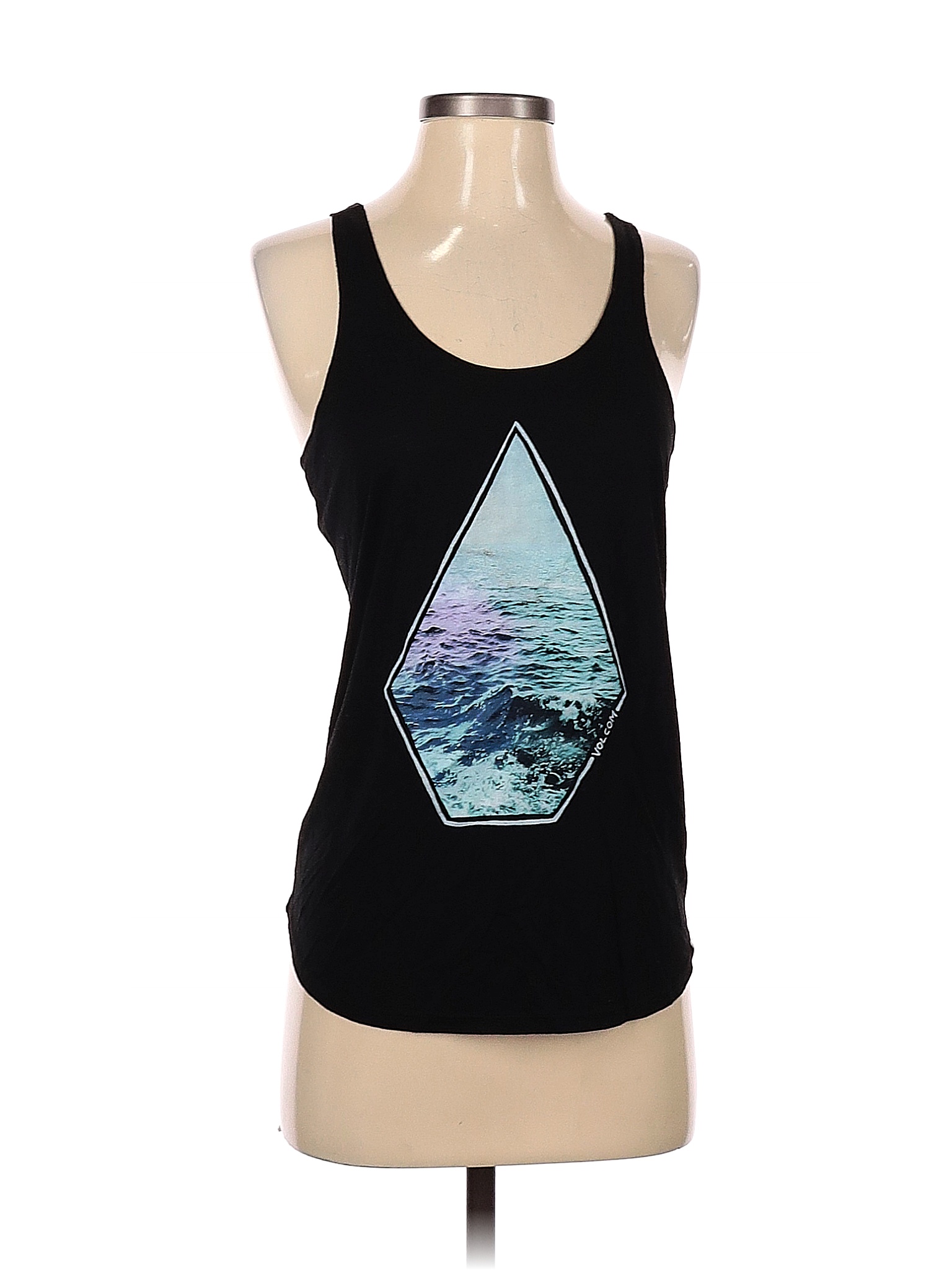 Volcom Solid Black Tank Top Size XS - 60% off | thredUP